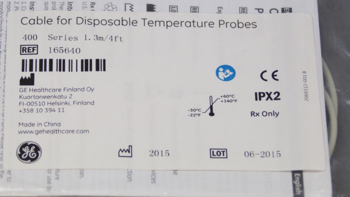 GE 165640 Temperature Probe Cable (R28) - Apexx Solutions