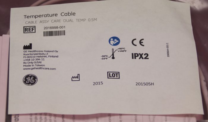 GE 2016998-001 Temperature Adapter Cable (R29) - Apexx Solutions