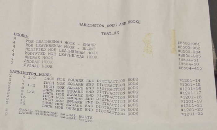 Zimmer Harrington Rods & Hooks Set (R31) - Apexx Solutions