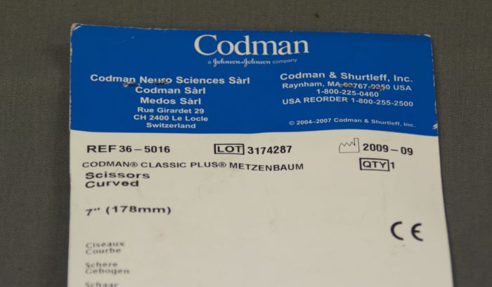 Codman 36-5016 Curved Scissors (R32) - Apexx Solutions