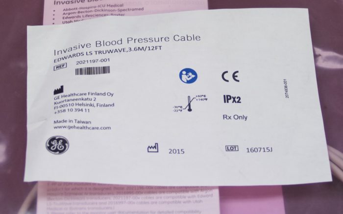 GE 2021197-001 Invasive Blood Pressure Cable (R32) - Apexx Solutions