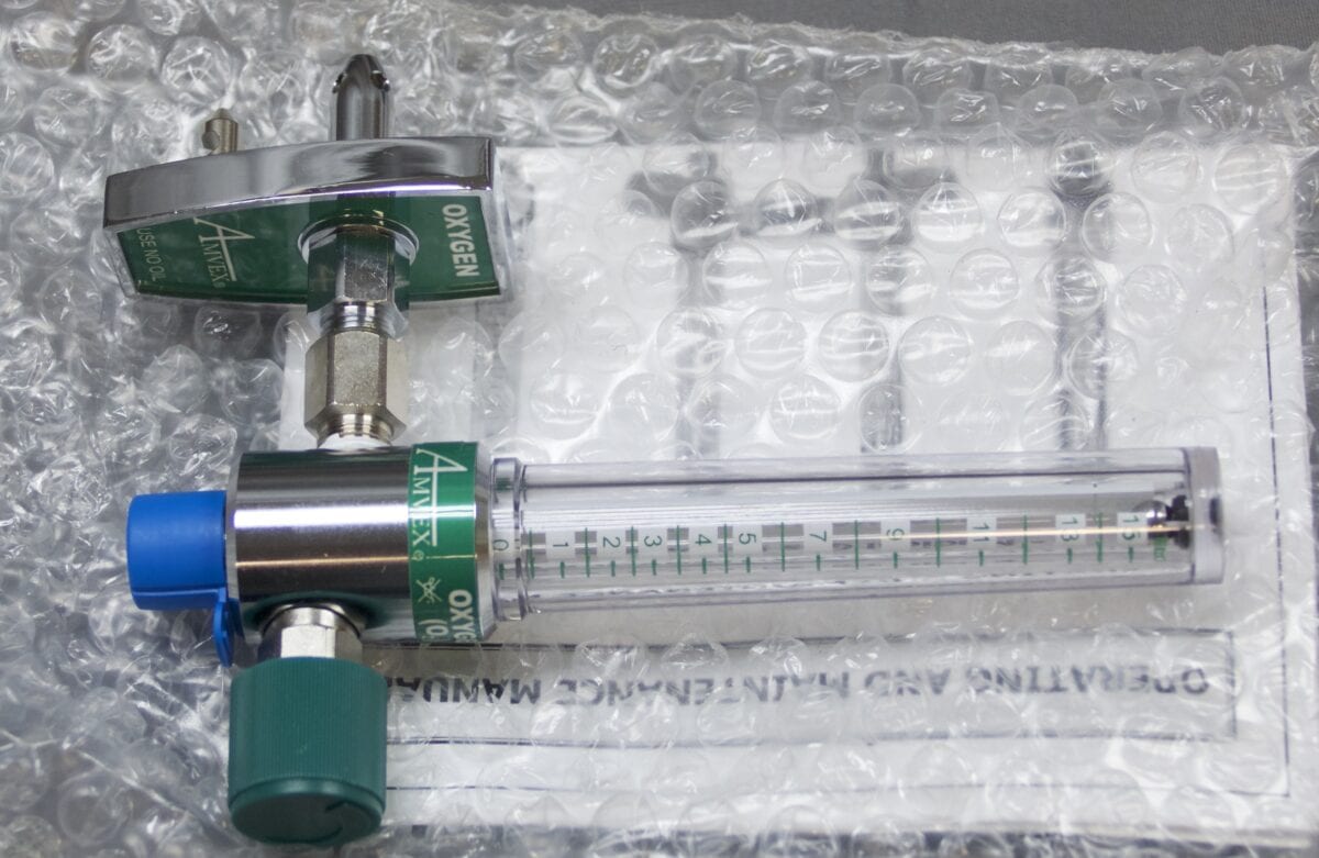 Amvex 15LPM O2 Flowmeter (R32) - Apexx Solutions