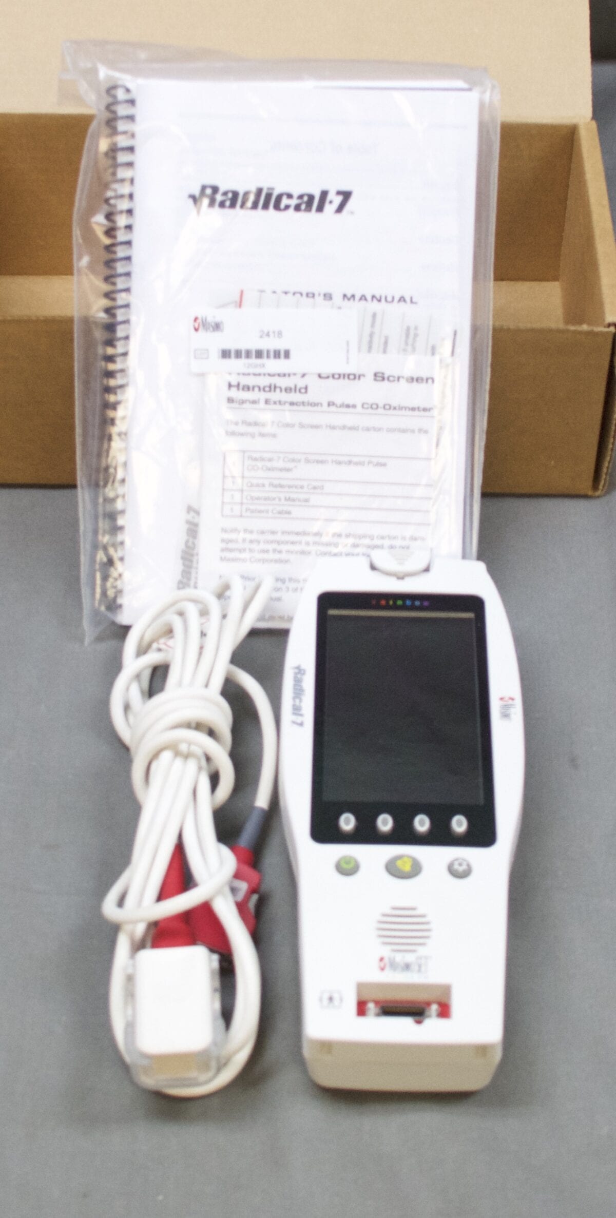 Masimo SET Radical-7 Rainbow Handheld Monitor (R28) - Apexx Solutions