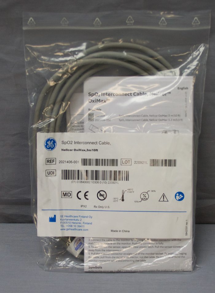 GE 2021406-001 SPO2 Interconnect Cable (R32) - Apexx Solutions